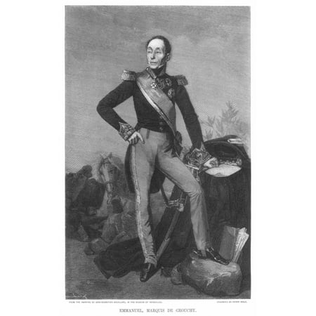 Emmanuel De Grouchy /N(1766-1847). French Soldier. Wood Engraving ...