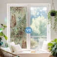 Butterfly Window Privacy Film, Roses Lavender Ferns French Countryside ...