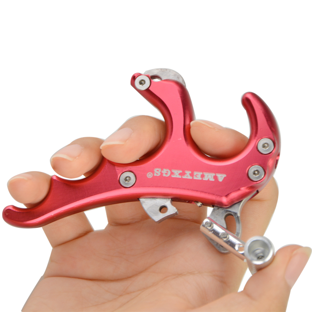 AMEYXGS Four-finger Grip Manual Composite Bow Archery Accessories Red ...