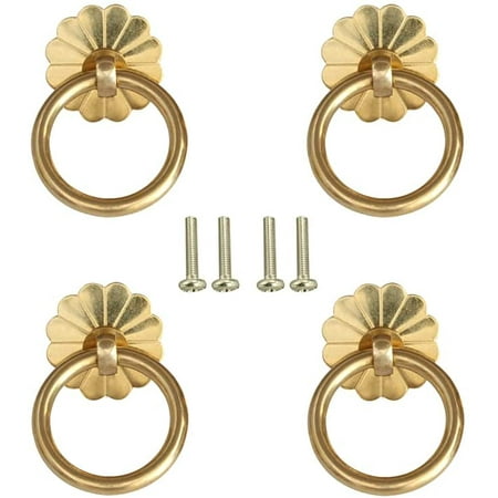 4 Pieces Ring Pull Handles Antique Round Ring Pull Handles Drawer Ring ...