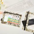 2 Pcs 3 Ring Binder Pouches, Foldable File Folders with Clear PVC ...
