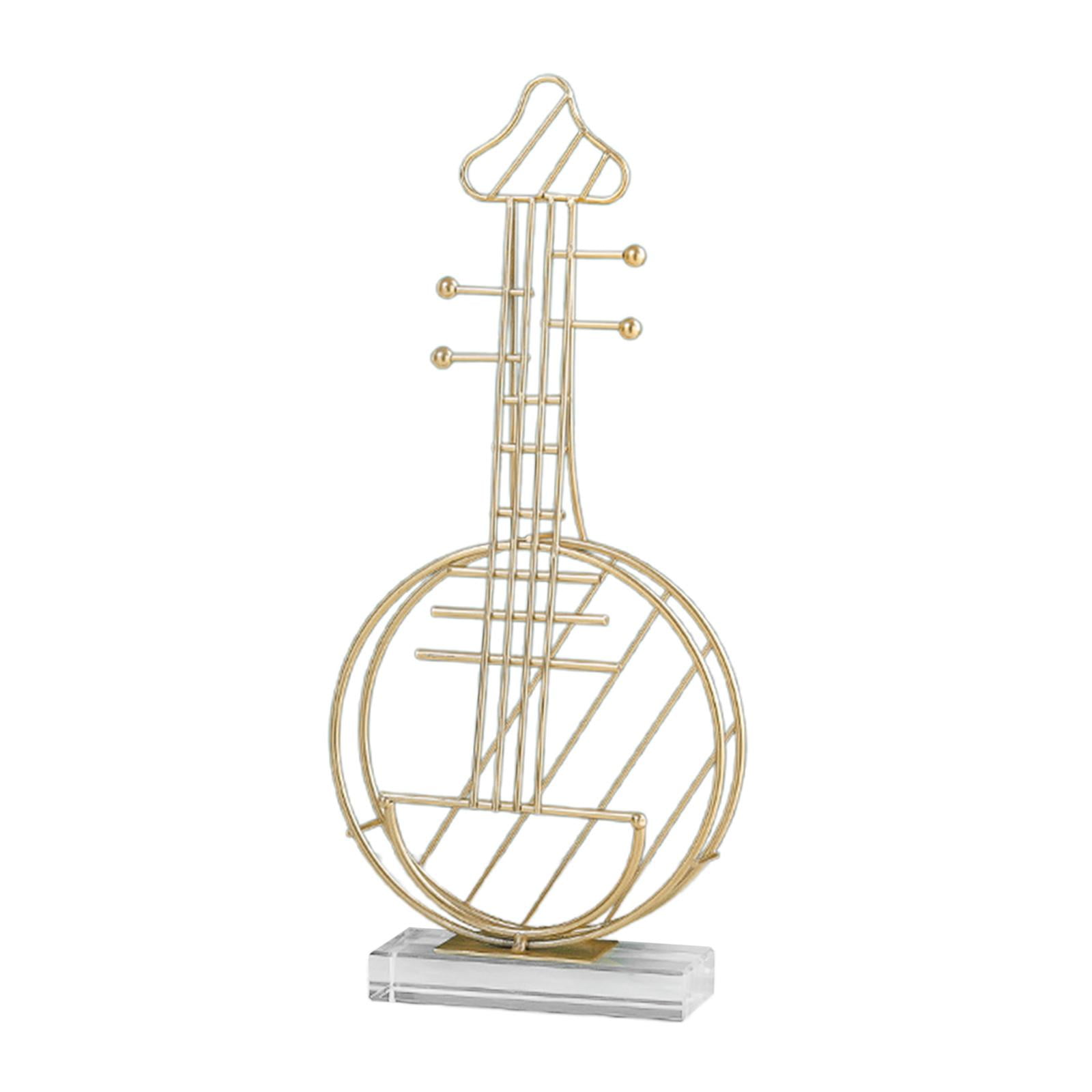 3 Instrument Statue Sculpture Figurine Collection Indoor Modern Gold ...