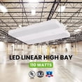 GREENLIGHTDEPOT LED Linear High Bay - 110W - LB2 - CCT Tunable - 1.2ft ...