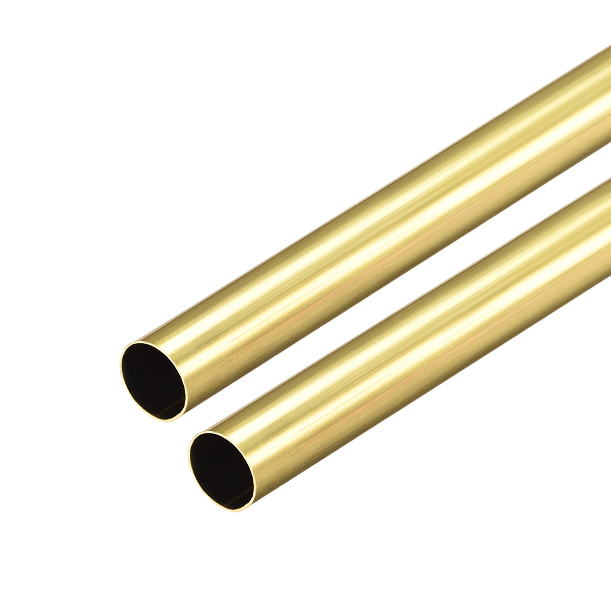 Brass Round Tube 9mm OD 0.2mm Wall Thickness 300mm Length Seamless ...