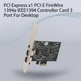 PCI Express x1 PCI-E FireWire 1394a IEEE1394 Controller Card 3 Port For Desktop - Walmart.com