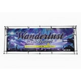 Horizontal Banner A-Frame – 3ft x 8ft Outdoor Sideline Banner Stand ...