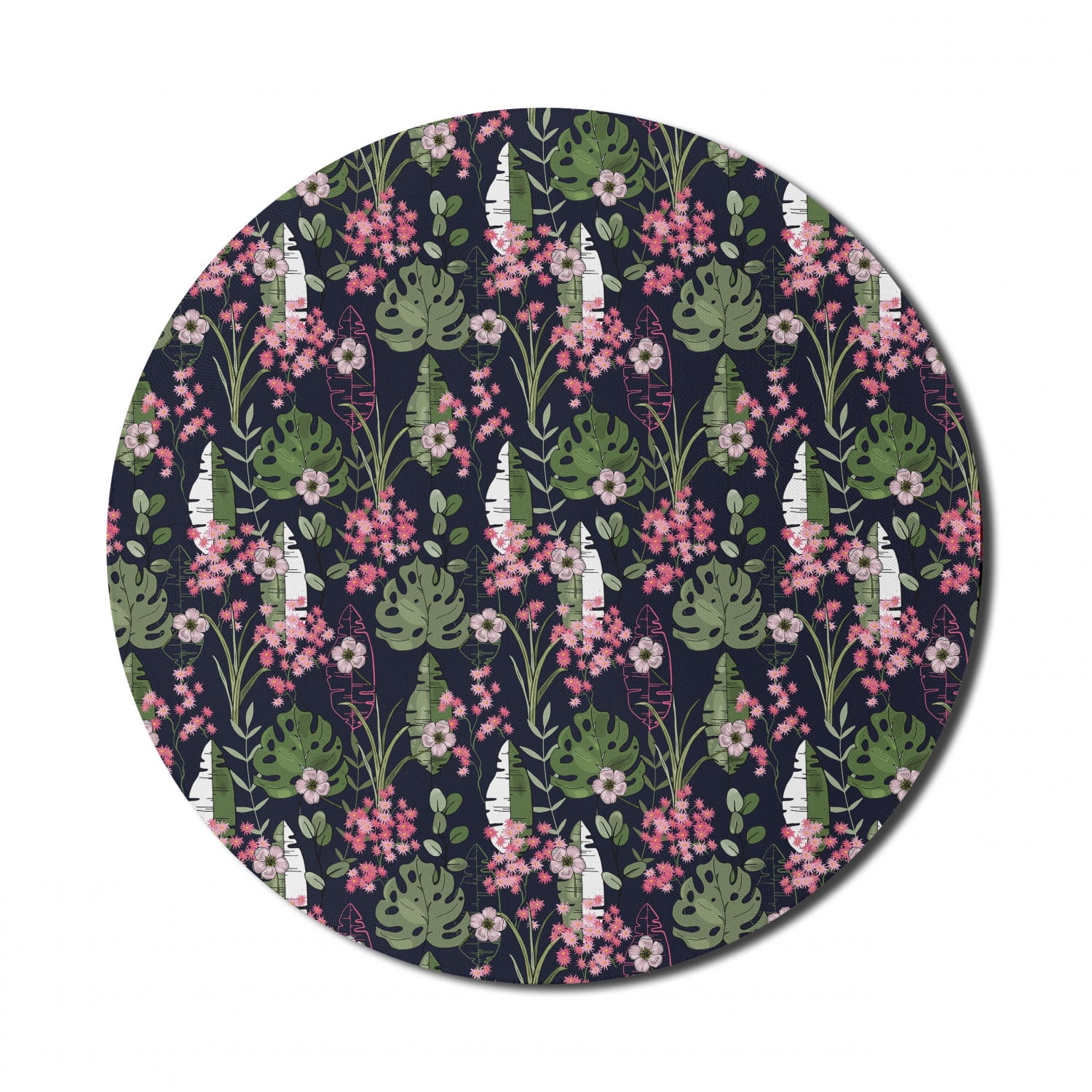 Hawaii Mouse Pad for Computers, Tropical Art Exotic Tree Leaves and ...