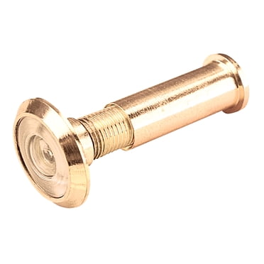 Door Viewer, 130-Degree, Solid Brass, Big Eye, 1 in. Bore, Glass Lens ...
