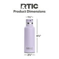 RTIC Ceramic Lined Insulated Leak Proof Water Bottle, Dusty Lilac, 16 ...