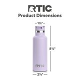 RTIC Ceramic Lined Insulated Leak Proof Water Bottle, Dusty Lilac, 16 ...
