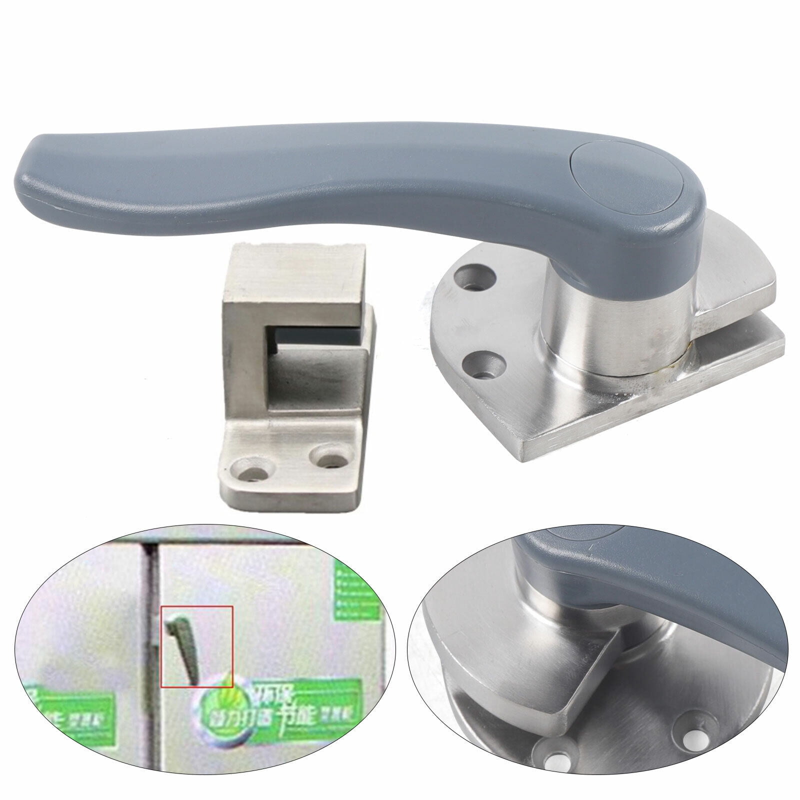 FETCOI Steamer Oven Door Lock Handle Cabinet Cookware Part Silver 304 ...