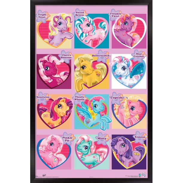 Hasbro My Little Pony - Chart Wall Poster, 14.725" x 22.375", Framed ...