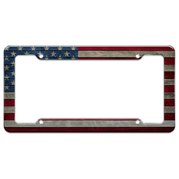 American Flag License Plate Frame