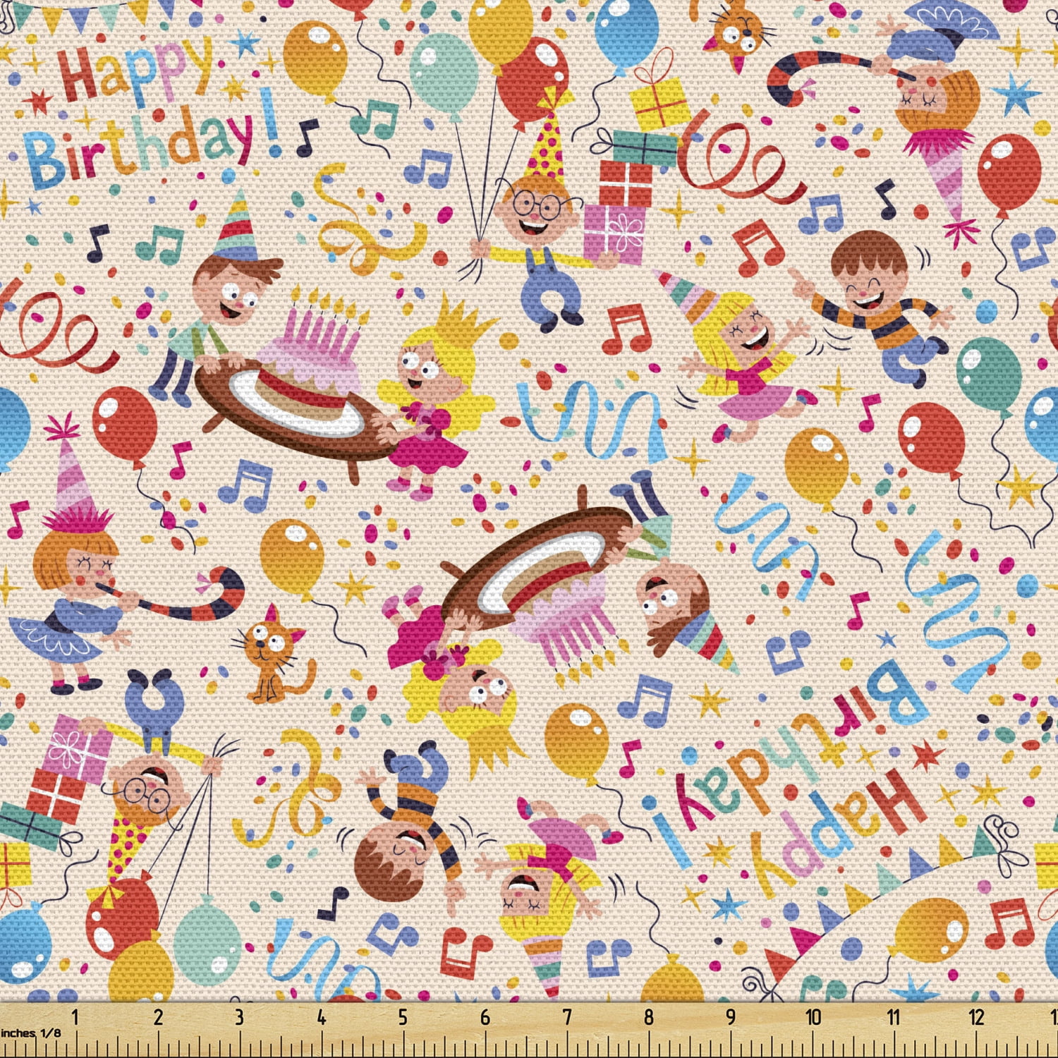 Birthday Fabric By The Yard