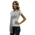 Silver Lightweight Mesh Metallic Scarf - Walmart.com