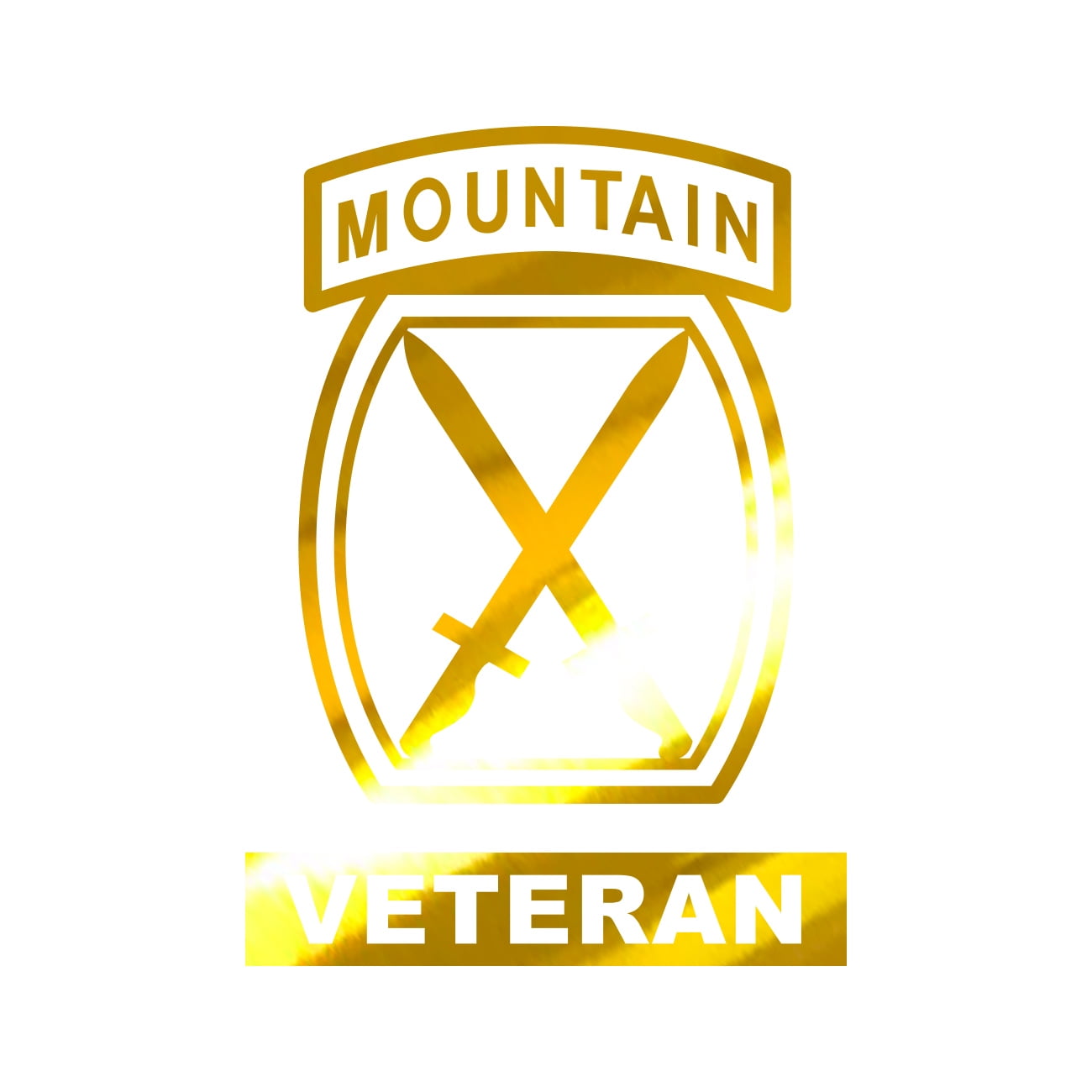 10th Mountain Division Veteran Sticker Decal Die Cut - Self Adhesive ...
