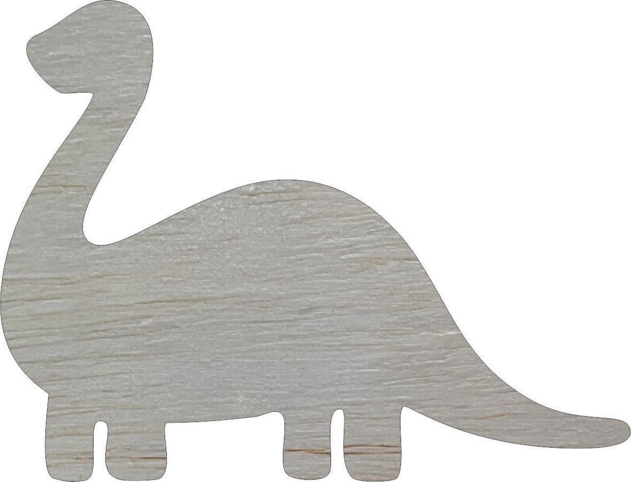 Wood Dinosaur Craft Shape, Unfinished 4'' DIY - Walmart.com
