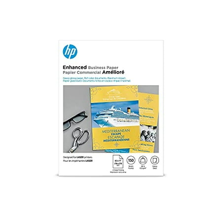 Hp Color Laser Brochure Paper, 97 Brightness, 40 Lb, 8-1/2 X 11, White ...