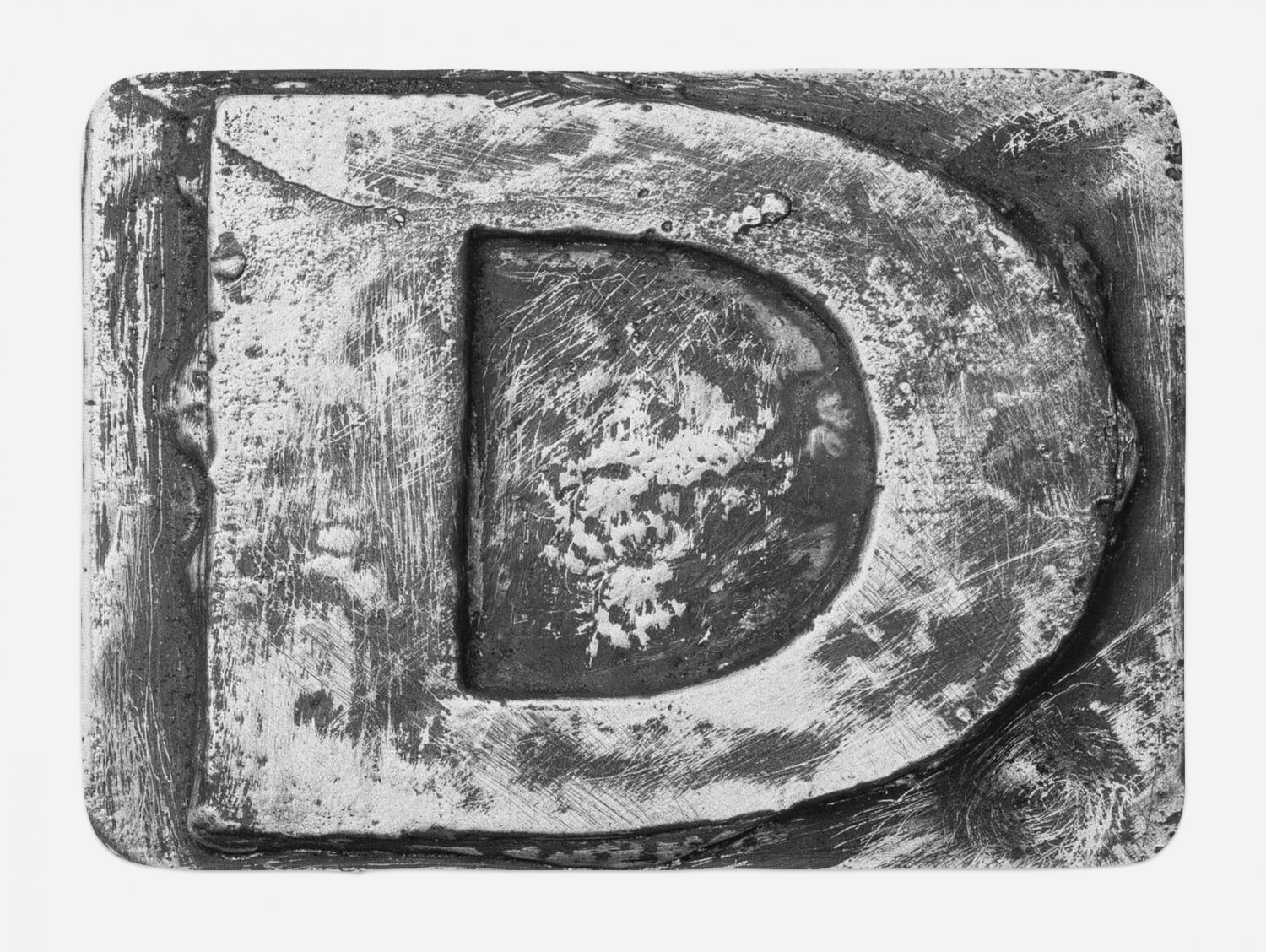 Letter D Bath Mat, Alphabet D Letter Reference to Someone's Name ...