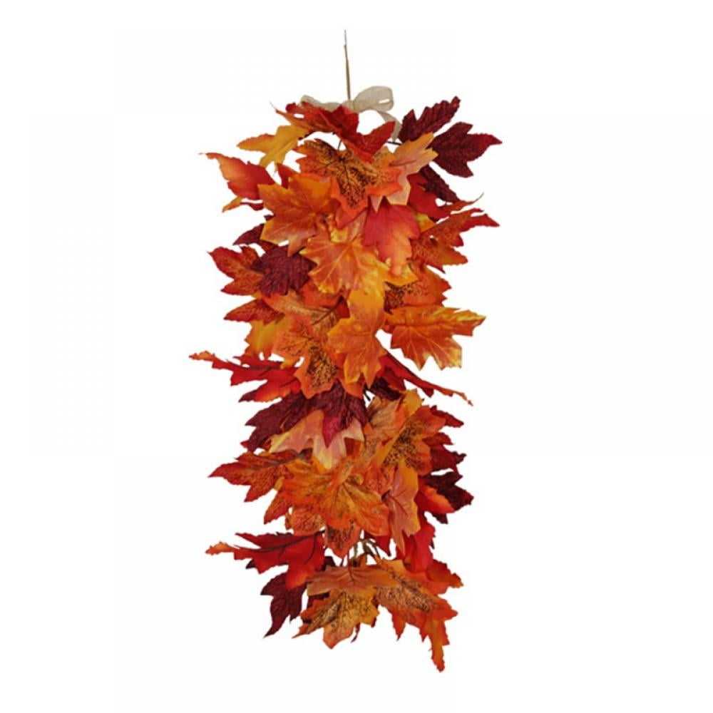 Fall Garland Maple Leaf Hanging Vine Garland Artificial Autumn Foliage ...