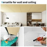 Art3d 12-Pack PVC Drop Ceiling Tiles，24x48in Glue up Ceiling Tile，Cover ...