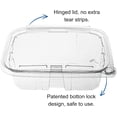 24 oz RPET Clear Hinged Lid Tamper Evident Container – 200 Pcs ...