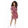 Forever Me Girls Puff Sleeve Floral Dress with Smocked Bodice, Sizes 4 ...