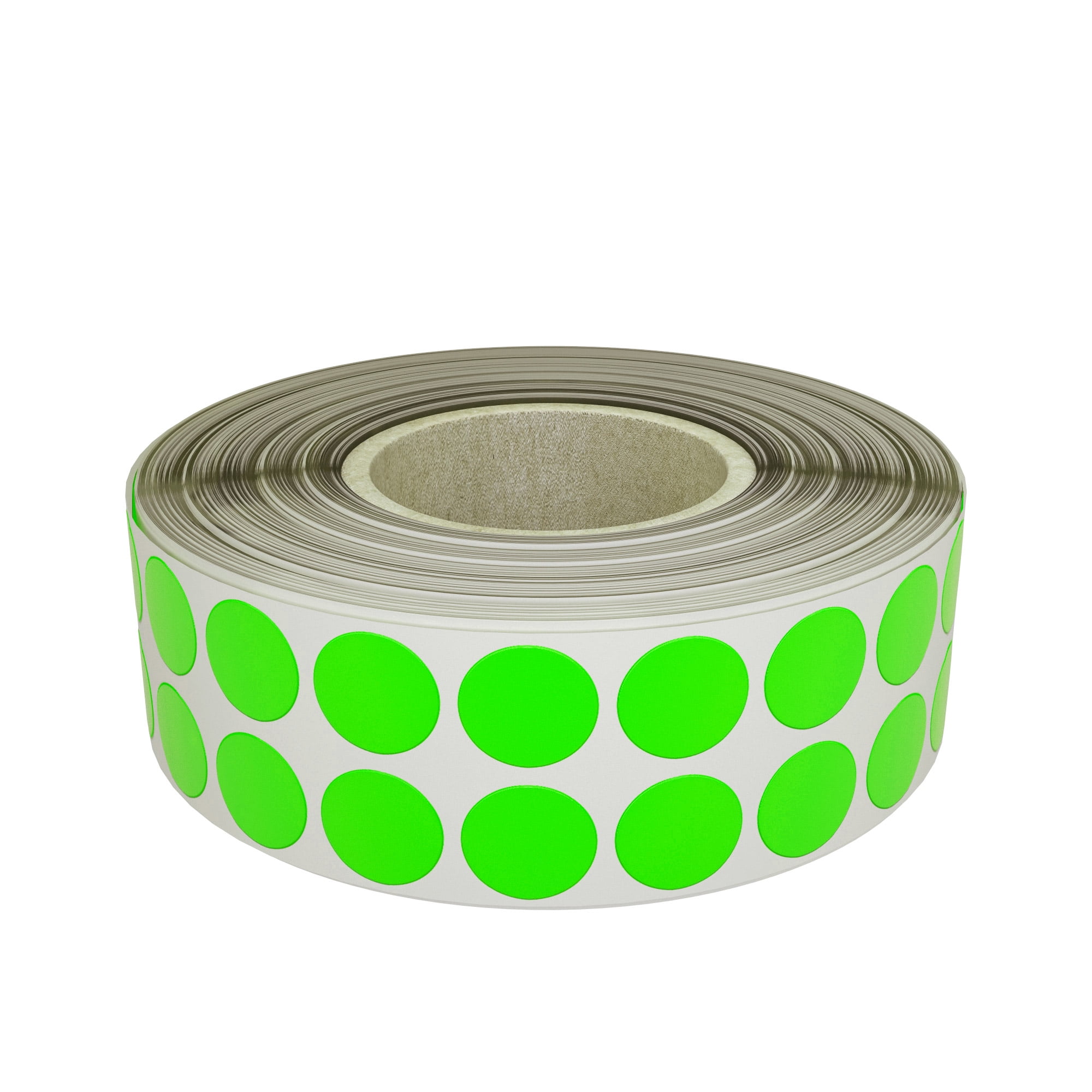 Colored Label Sticker Rolls on 1" core - Round Circle Label in Neon ...