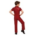Aislor Boys Latin Dance One Piece Figure Ice Skating Jumpsuit Short ...