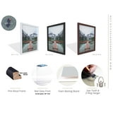 40x16 Picture Frame Brown Wood 40x16 Poster Frame 40 x 16 Photo Framed ...