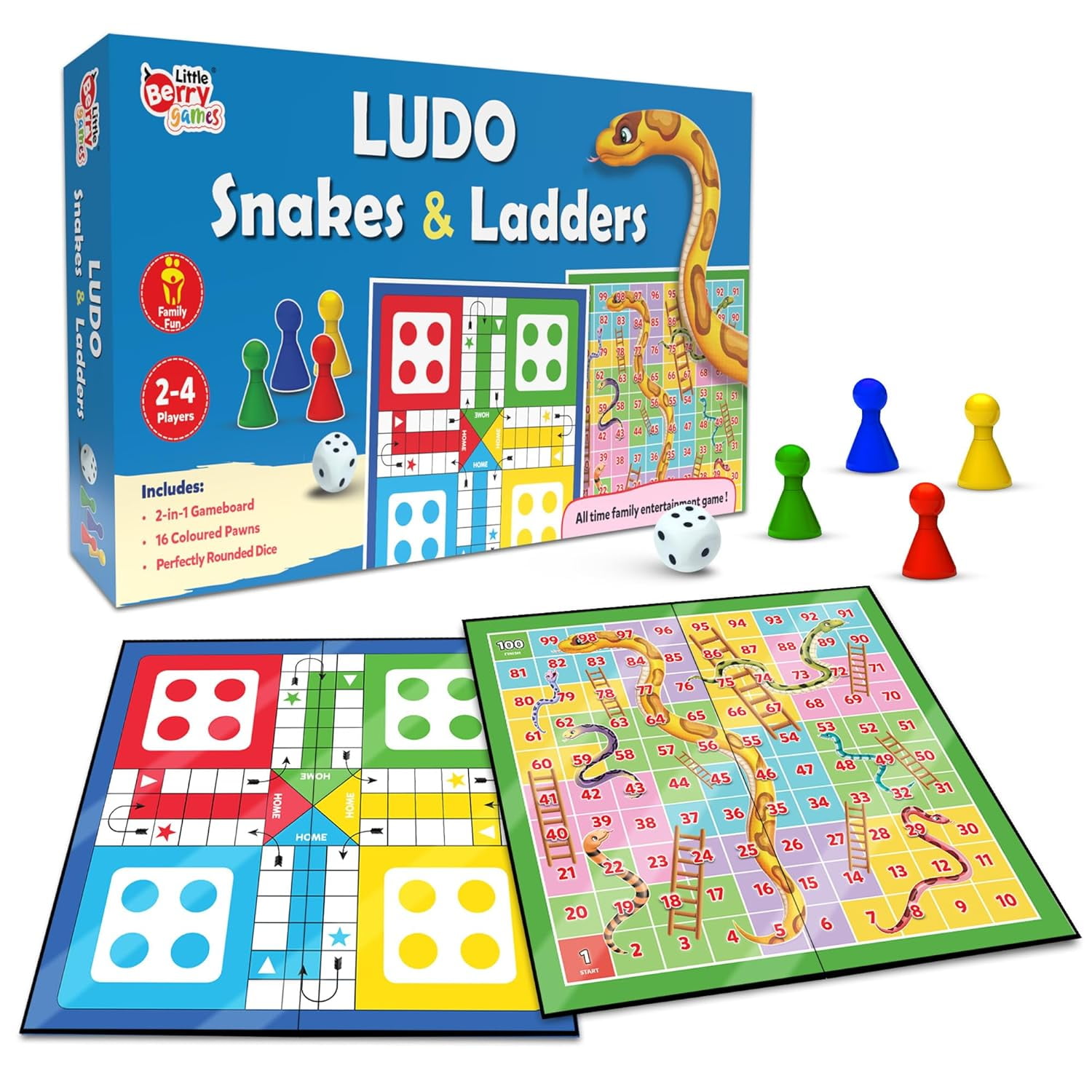 Click here for Little Berrys Ludo & Snakes & Ladders Big Size Boa... prices