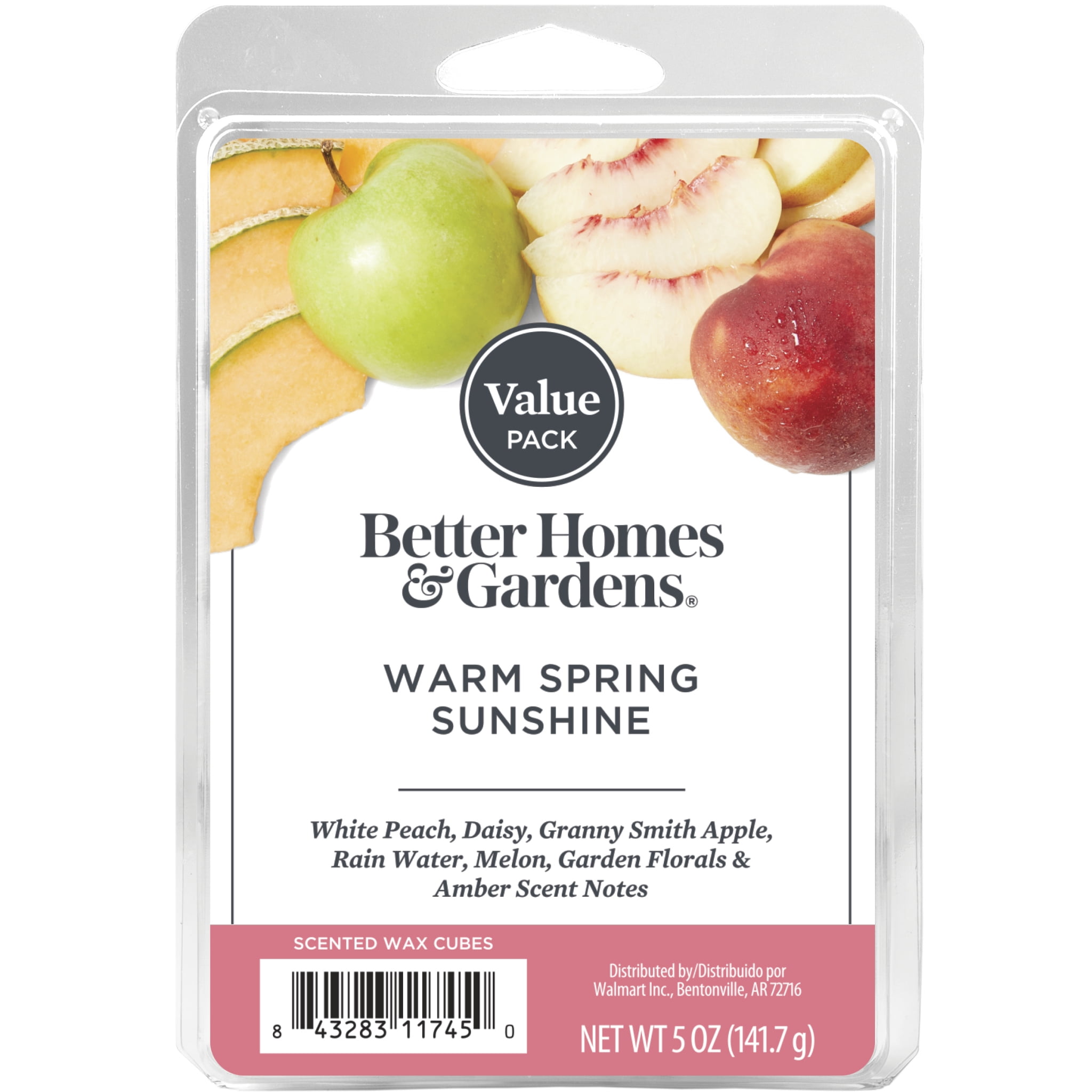 Warm Spring Sunshine Scented Wax Melts, Better Homes & Gardens, 5 oz ...