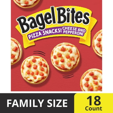 Great Value Cheese & Pepperoni Mini Pizza Bagels, 7 oz, 9 Count ...