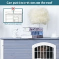 Petsfit Inside Doggie House, Ventilated Wooden Cat/Dog Houses with ...