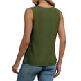 Fantaslook Dressy Tank Tops for Women Keyhole Pleated Sleeveless ...