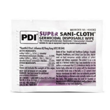 Super Sani-Cloth Anti-Bacterial Disinfecting Wipes, 8.2 in x 9.8 in ...