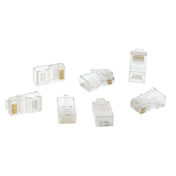 Cmple - Cat6 MODULAR PLUGS RJ45 Solid 100 PACK - Walmart.com