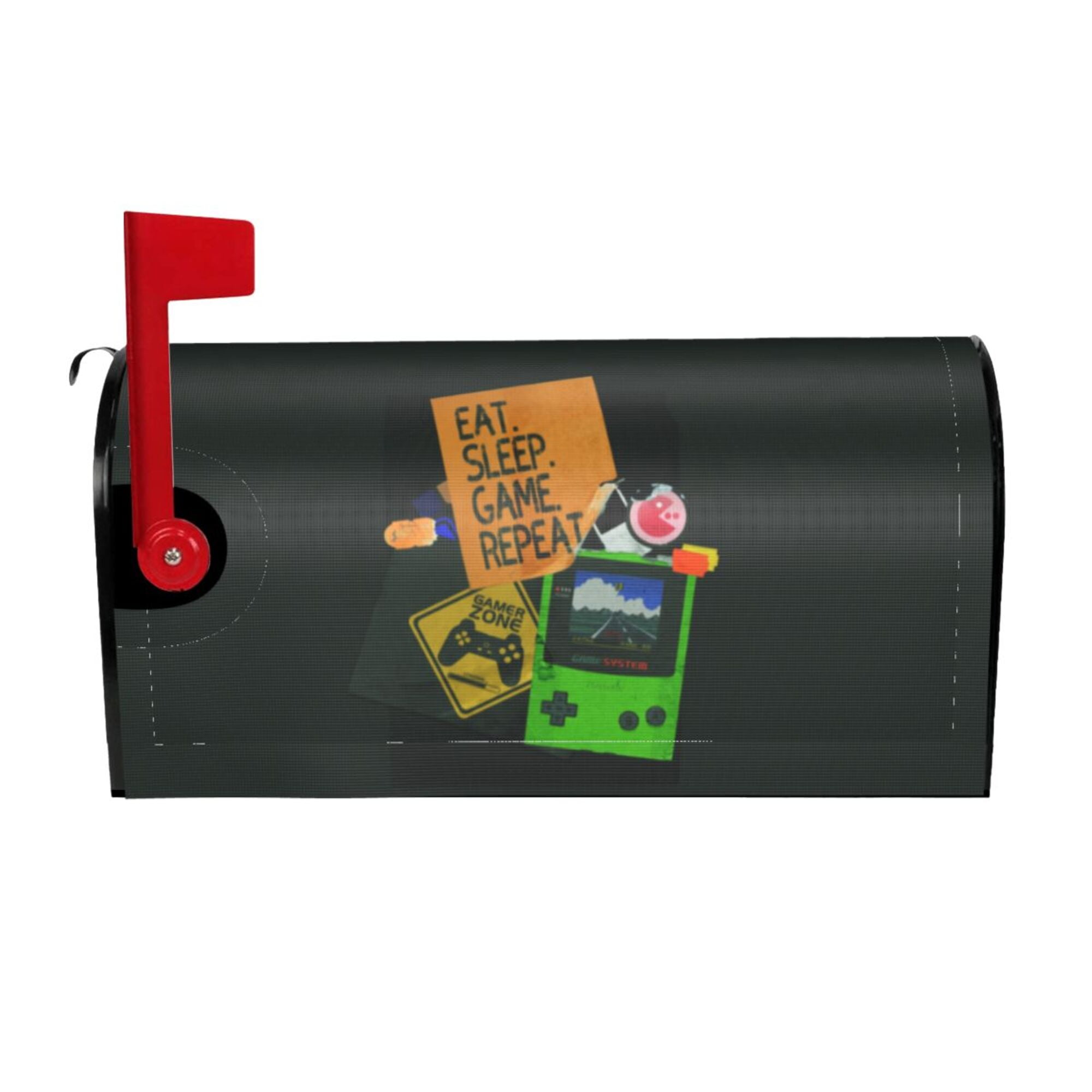 TEQUAN Green GamePad Gamer Zone Tags Magnetic Mailbox Cover, Mailbox ...
