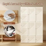 ANTBOX Portable Closet, Foldable Plastic Armoire Wardrobe with Magnetic ...