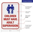 Pool Sign, Children Must Have Adult Supervision Sign, - Walmart.com