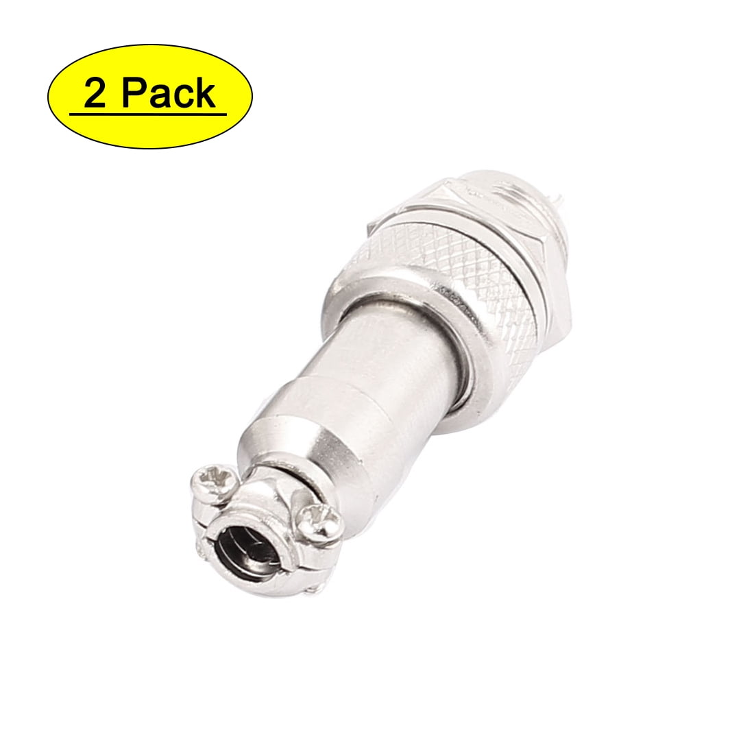 GX12-3 Pin Screw Type Electrical Socket Connector Aviation plug Male ...