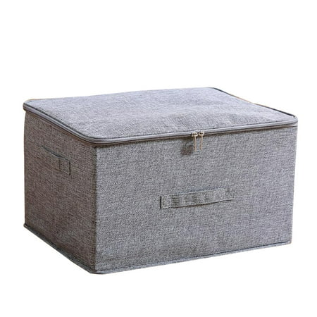 Foldable Storage Box, Storage Boxes with Lids and Zipper, Clothes ...