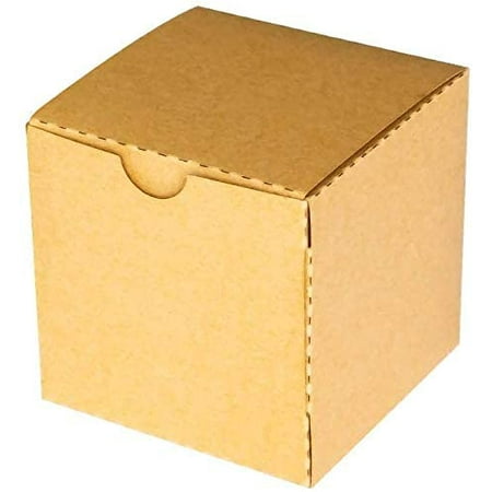 Merek Small Gift Boxes Bulk 60 Pcs 3x3x3 inch Kraft Brown Gift Boxes ...