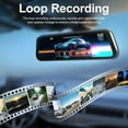Dash Cam For Cars 4k, 9.66" Touch Screen Dashcam, Rear View Mirror ...