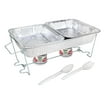 Sterno Buffet Kit, 24-Piece Disposable Party Set with Warming Fuel ...