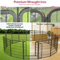 "Jhsomdr 14-panel, 40"" height heavy-duty metal dog playpen for outdoor ...