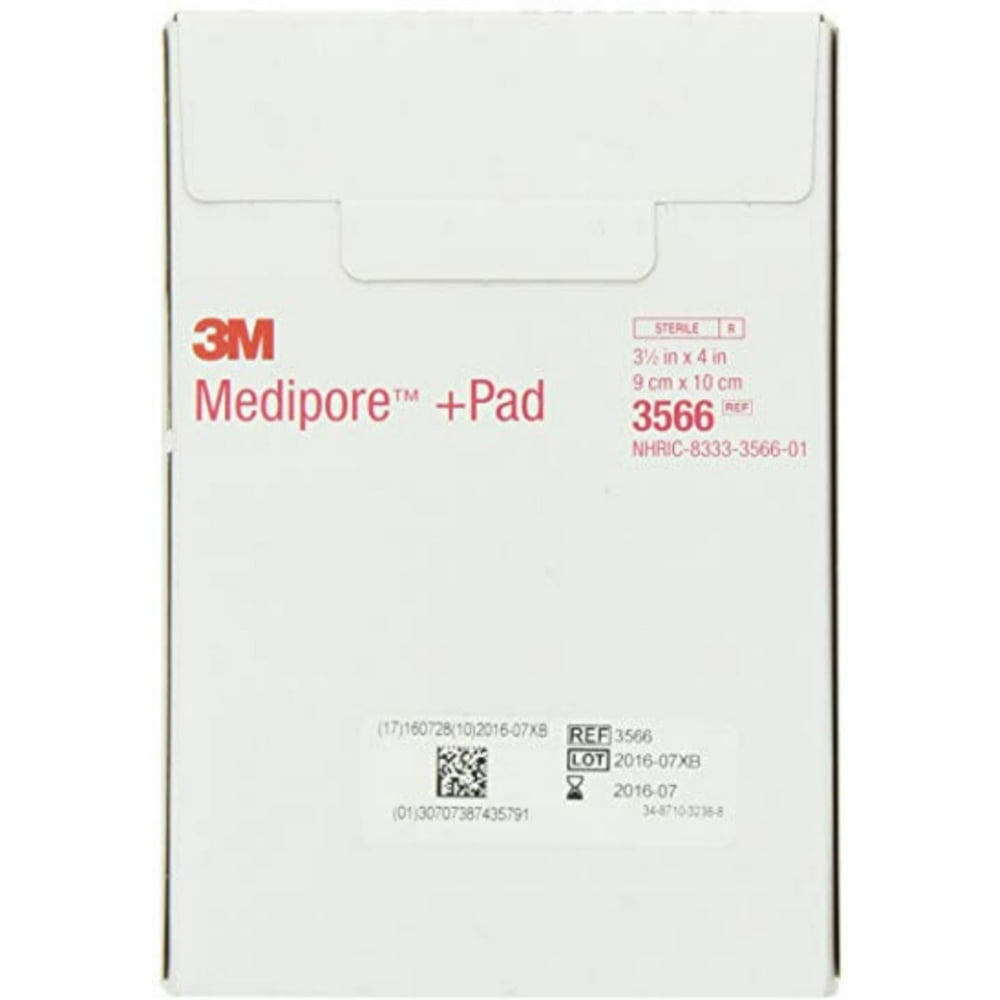 3M Medipore +Pad Soft Cloth Adhesive Wound Dressing, 2 25 Each ...