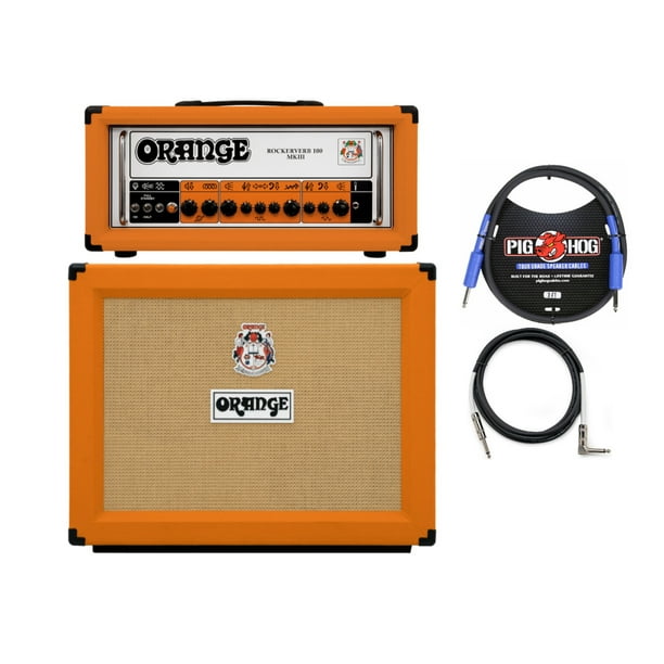 Orange Amps Rockerverb 100 MKIII 100W Tube Amp Head with 120W Open Back ...