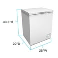 Avanti 5.0 Cubic Deep Garage Ready Chest Freezer, White (CF5F0W ...