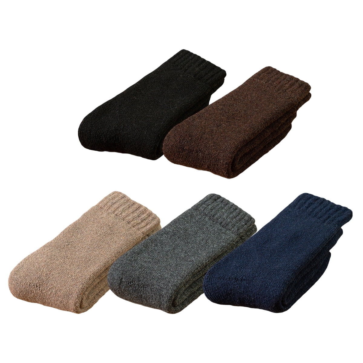 Click here for Funavi 5 Pairs Wool Socks For Men  Size 7-12  Cozy... prices